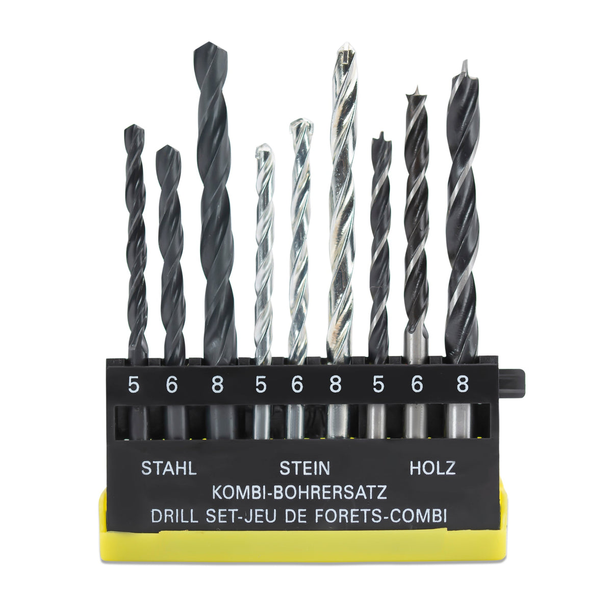 Bohrersatz Metall Holz Stein 9 tlg Beton Stahl Bohrer Universal ...